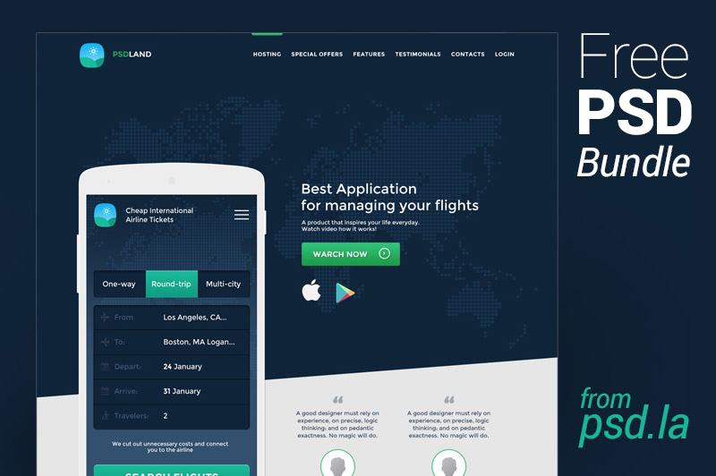 Free PSD Templates & Elements - Dealjumbo