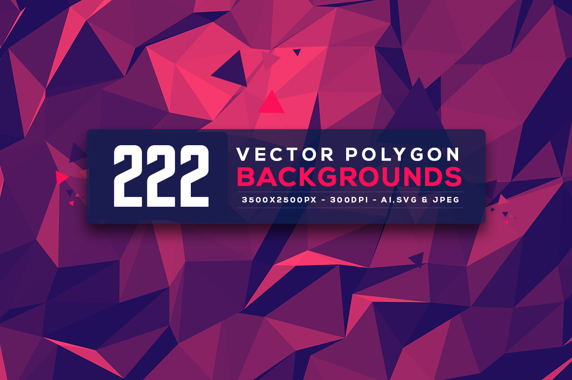 222 Polygon Backgrounds - Dealjumbo