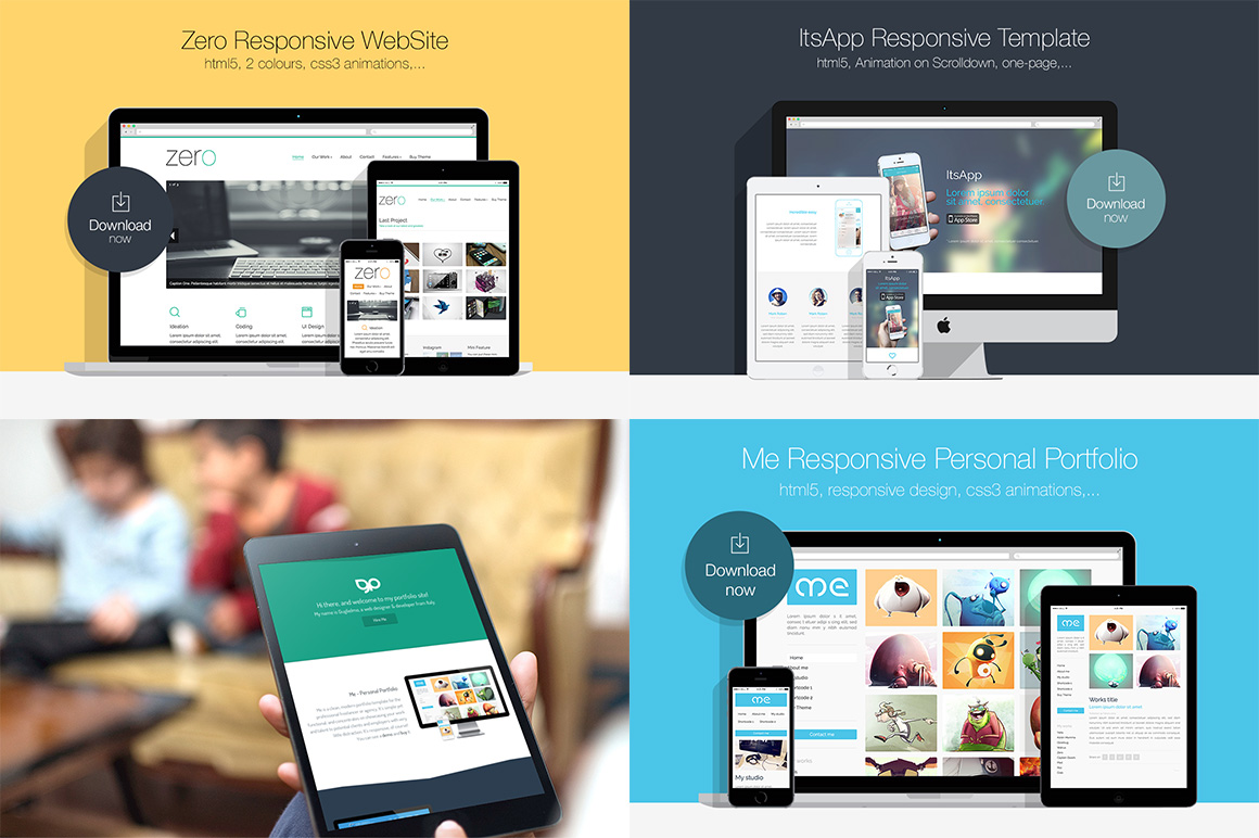 4 Responsive HTML5 Templates - Dealjumbo