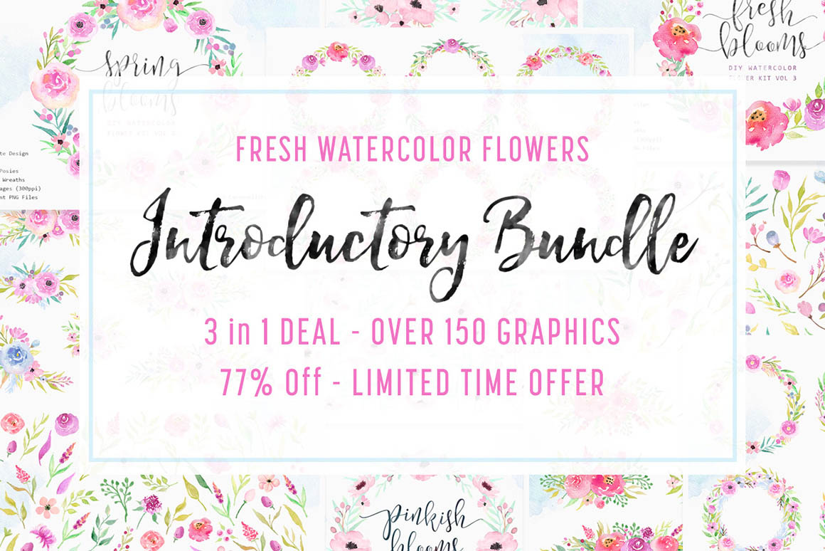 Decorative Watercolor Bundle - Dealjumbo