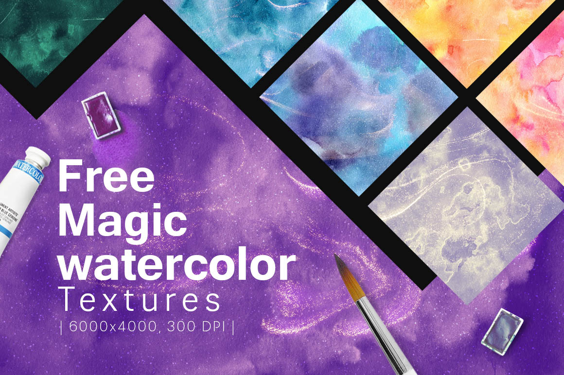 10 Free Magic Watercolor Textures - Dealjumbo