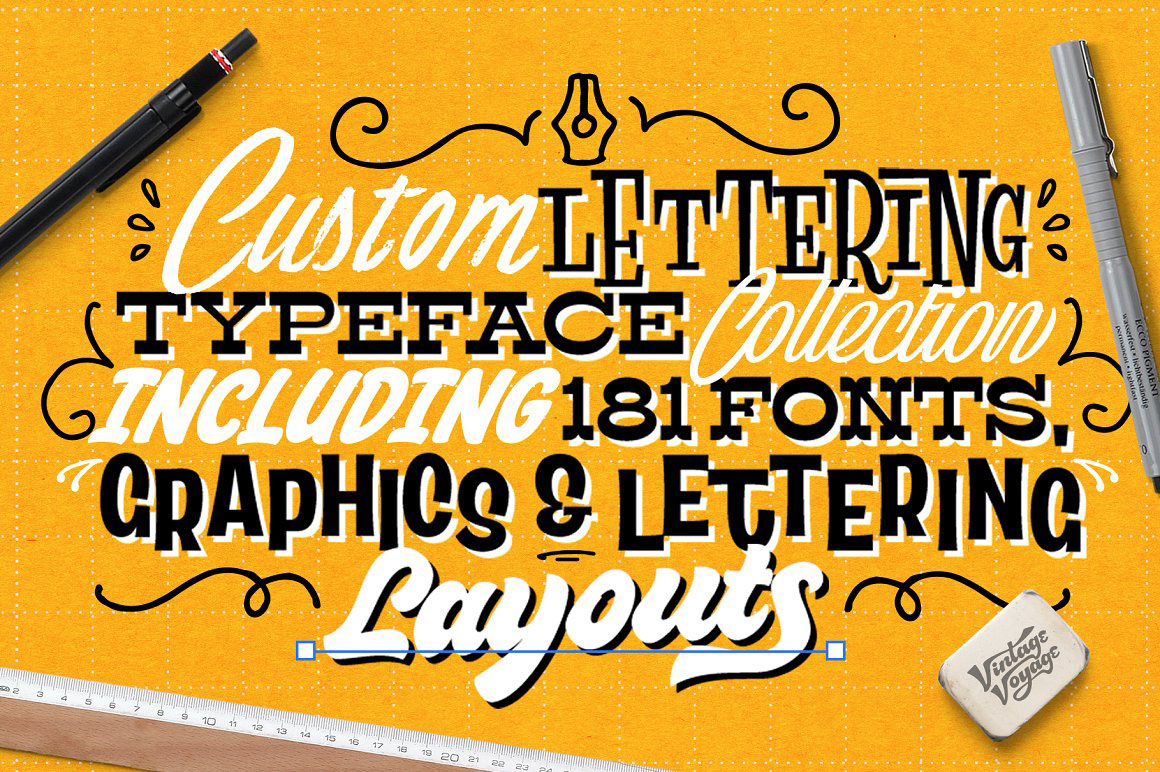 Custom Lettering Typeface Collection - Dealjumbo