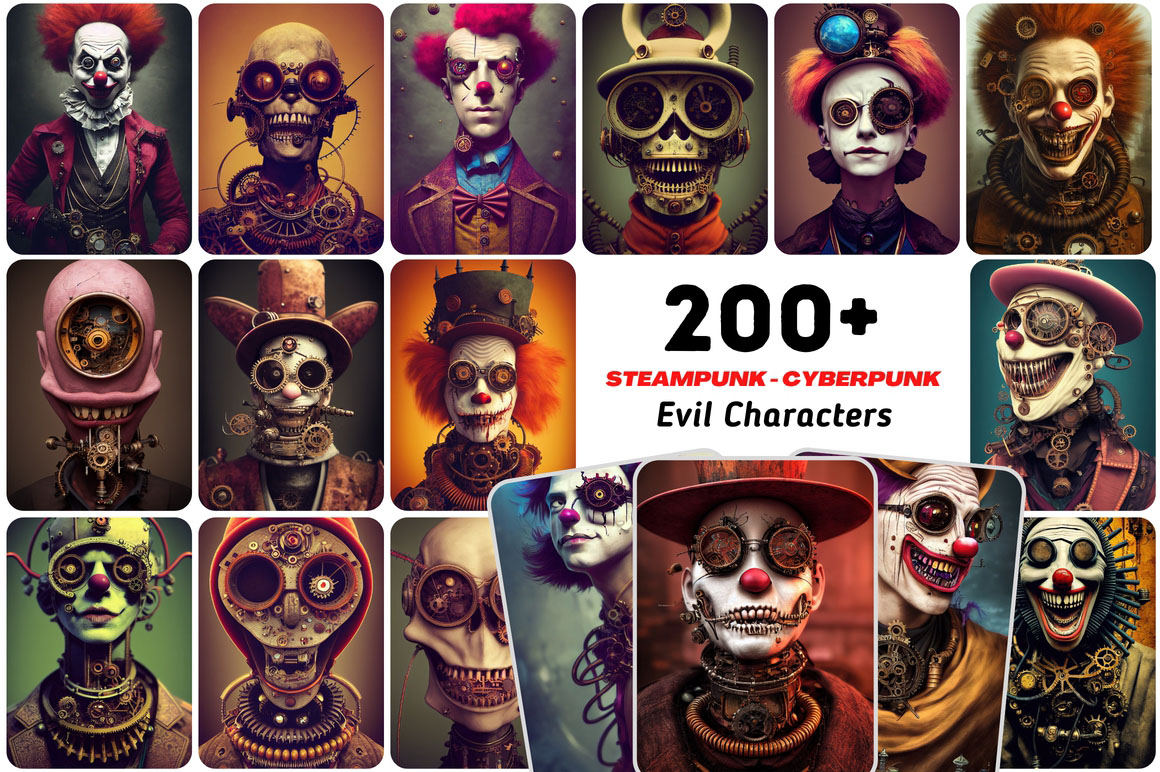 200 Steampunk Characters - Dealjumbo