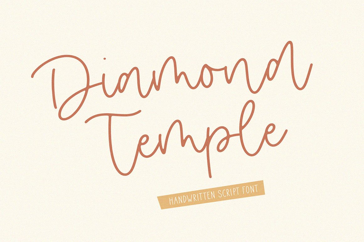 diamond script font