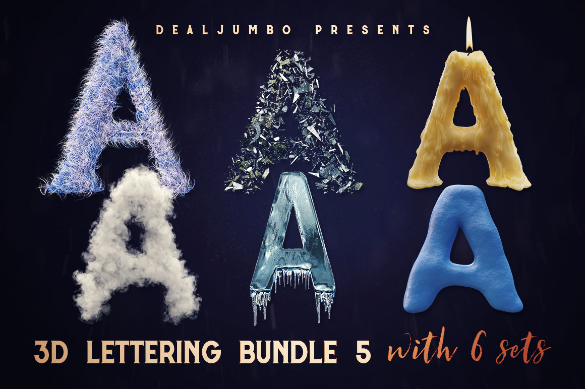 3D Lettering Mega Bundle 5 - Dealjumbo