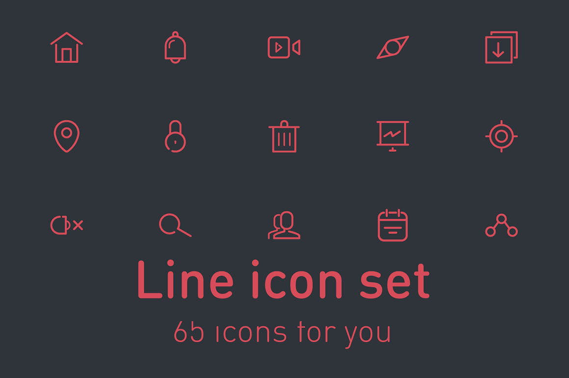 65 Free Line Icons - Dealjumbo