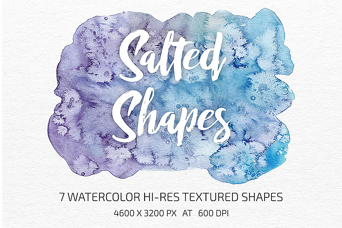 7 Free Watercolor Shapes - Dealjumbo