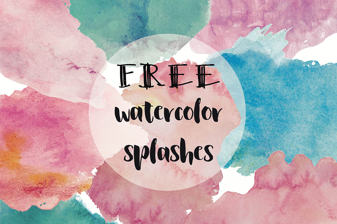 8 Free Watercolor Shapes - Dealjumbo