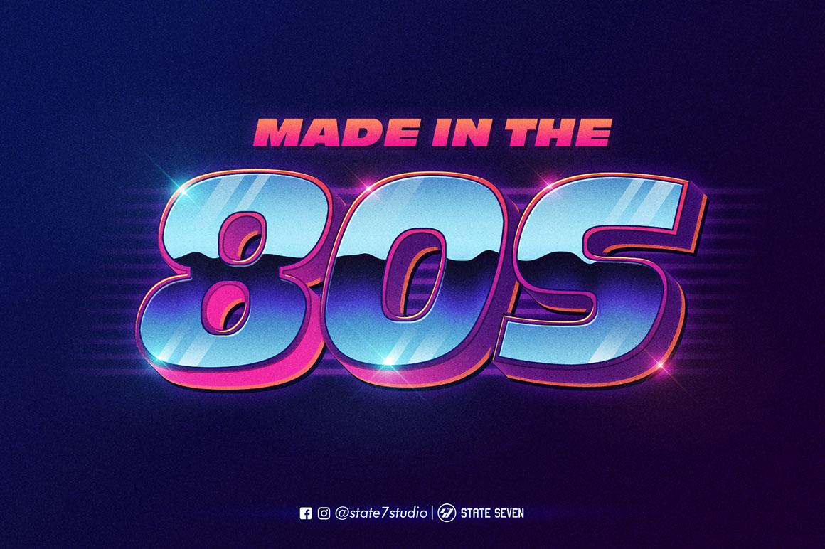 80s Style 2 - Free Text Effect - Dealjumbo