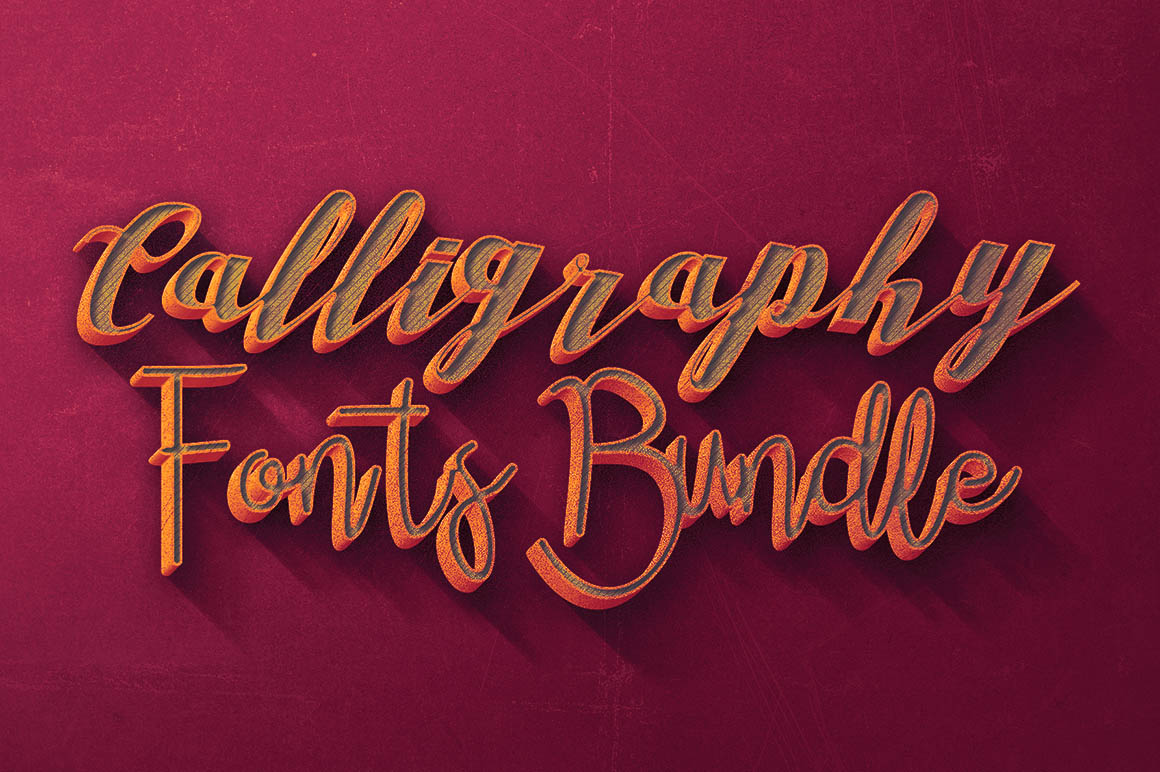 Calligraphy Fonts Bundle - Dealjumbo