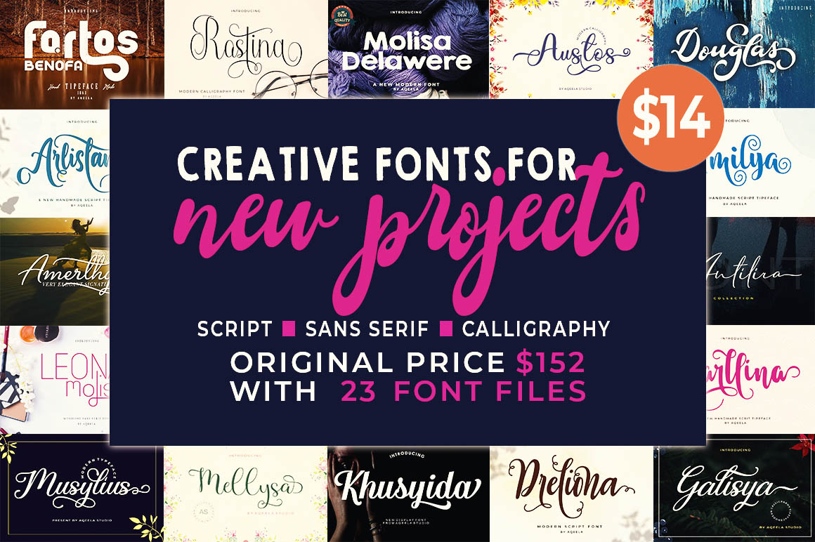 Creative Fonts for New Projects - Dealjumbo