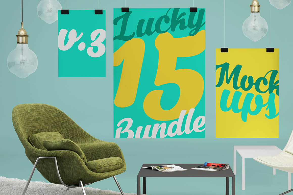 Lucky 15 Bundle vol.3 - 15+ Mock-up Items - Dealjumbo