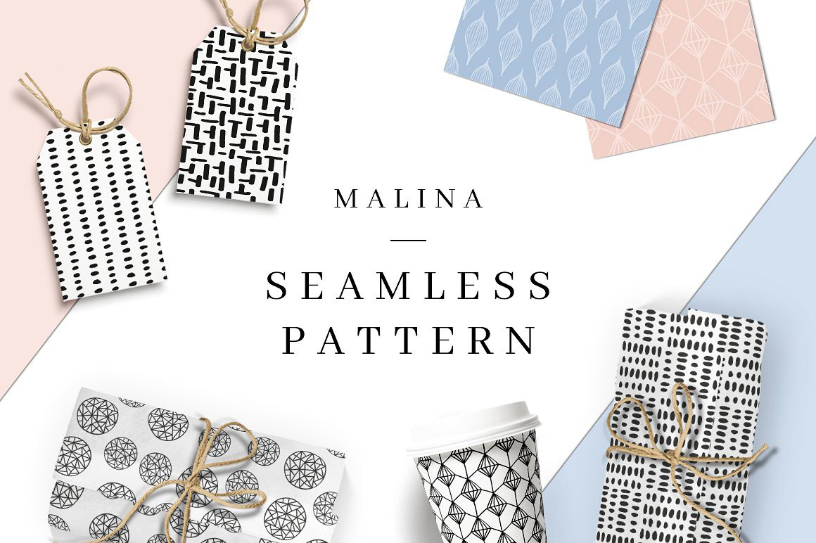 Malina Free Seamless Patterns - Dealjumbo