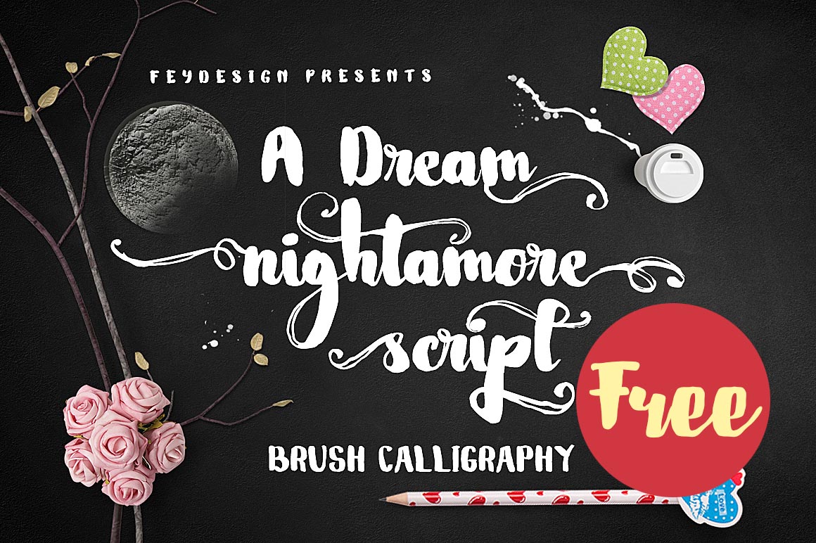 Nightamore - Free Font - Dealjumbo