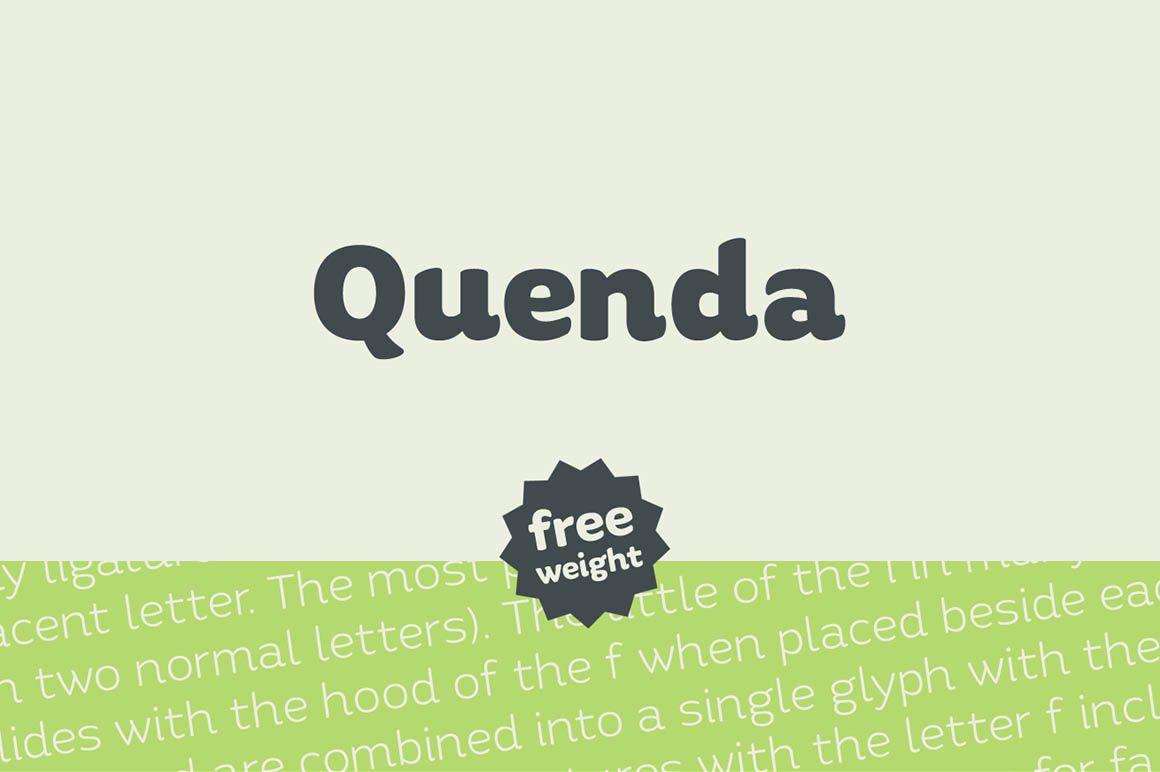Quenda Medium - Free Font - Dealjumbo