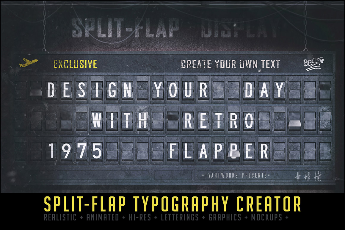 Split-Flap Typography Creator - Dealjumbo