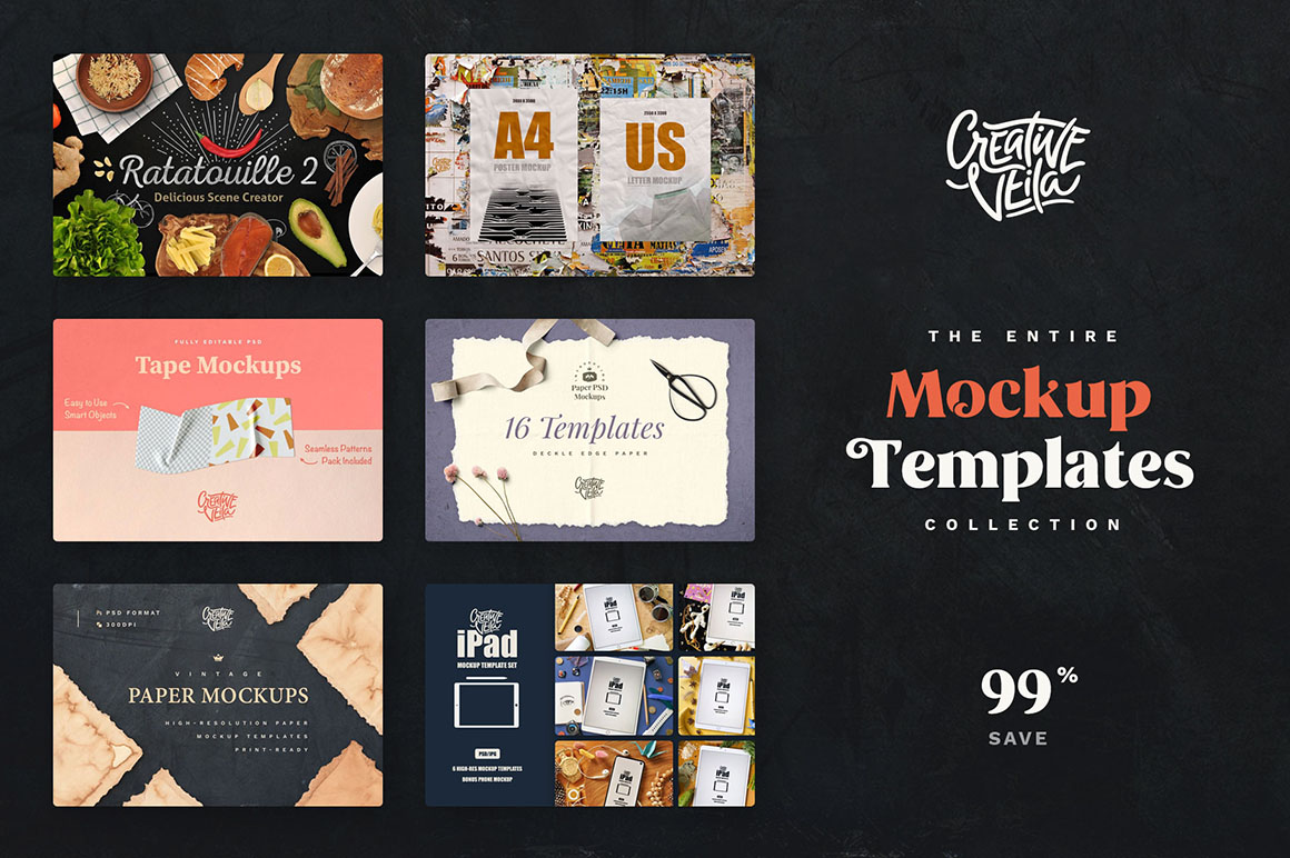 The Complete Mockup Templates Collection - Dealjumbo