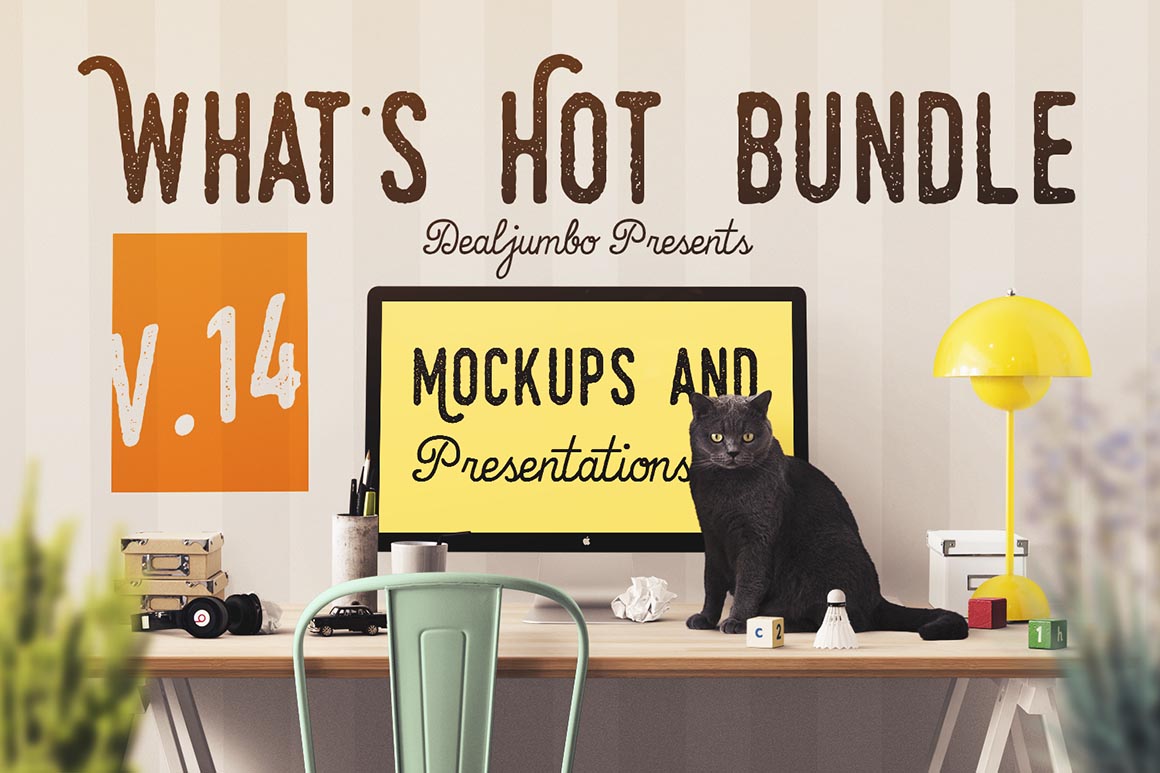 What's Hot Bundle v.14 - Mock-ups & Presentations - Dealjumbo