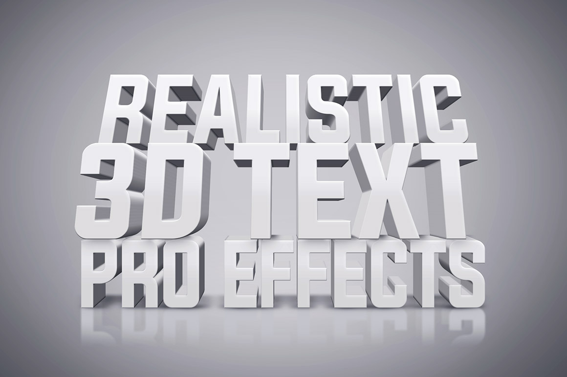 White - Free 3D Text Effect - Dealjumbo