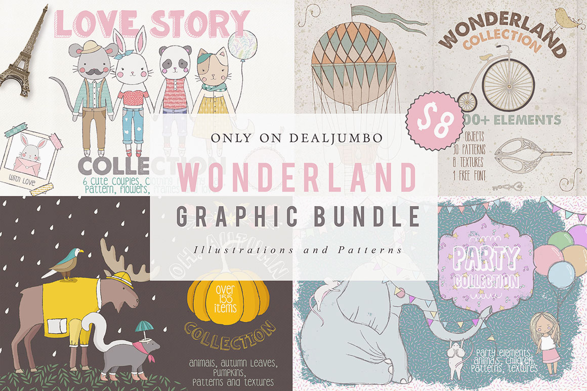 Wonderland Graphic Bundle - Dealjumbo