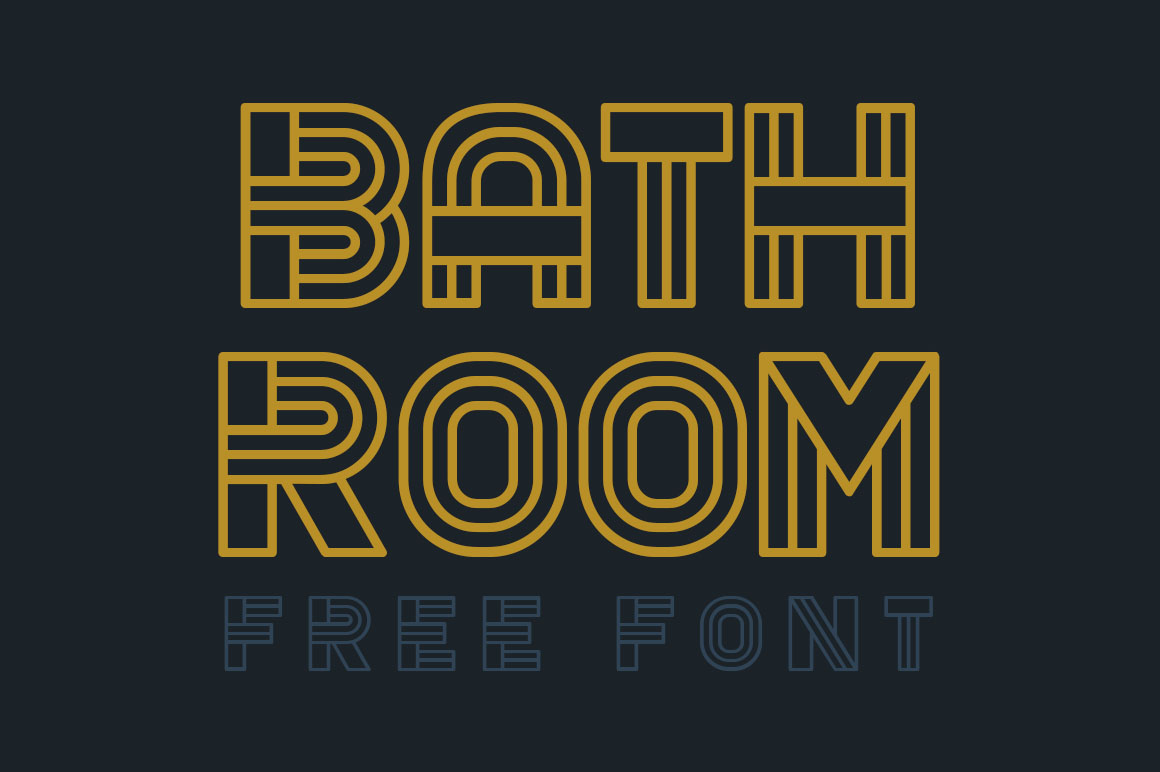 Bathroom - Free Font - Dealjumbo