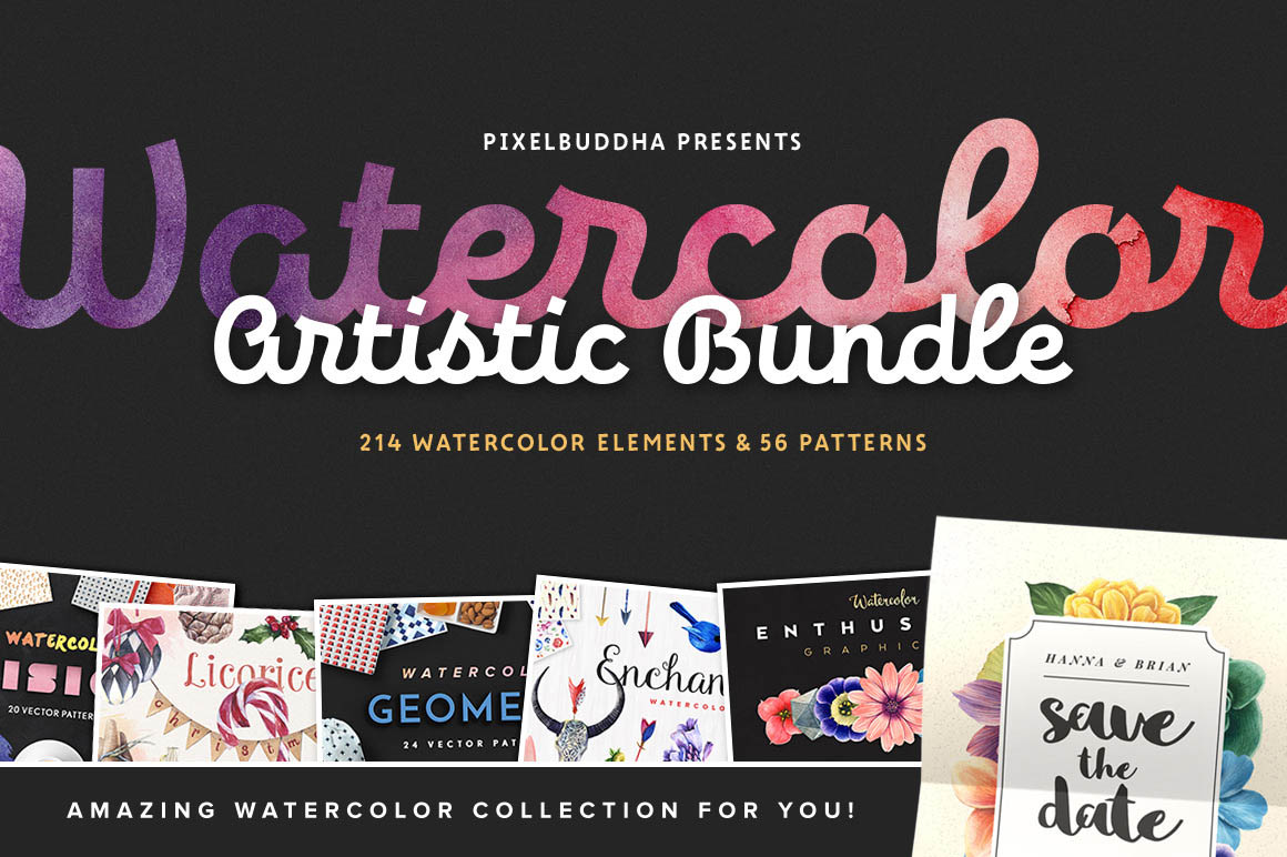 Watercolor Artistic Bundle - Dealjumbo