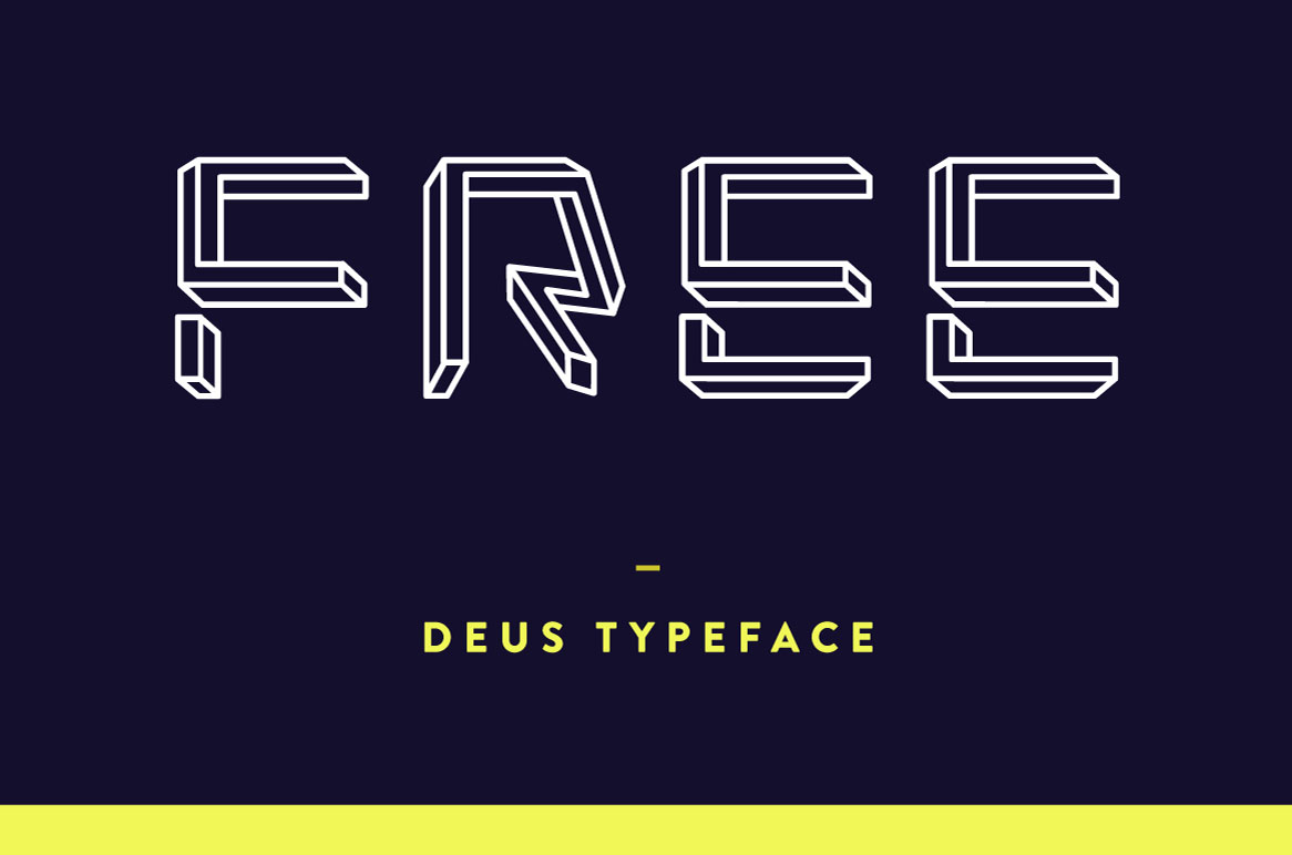 Deus - Free Font - Dealjumbo