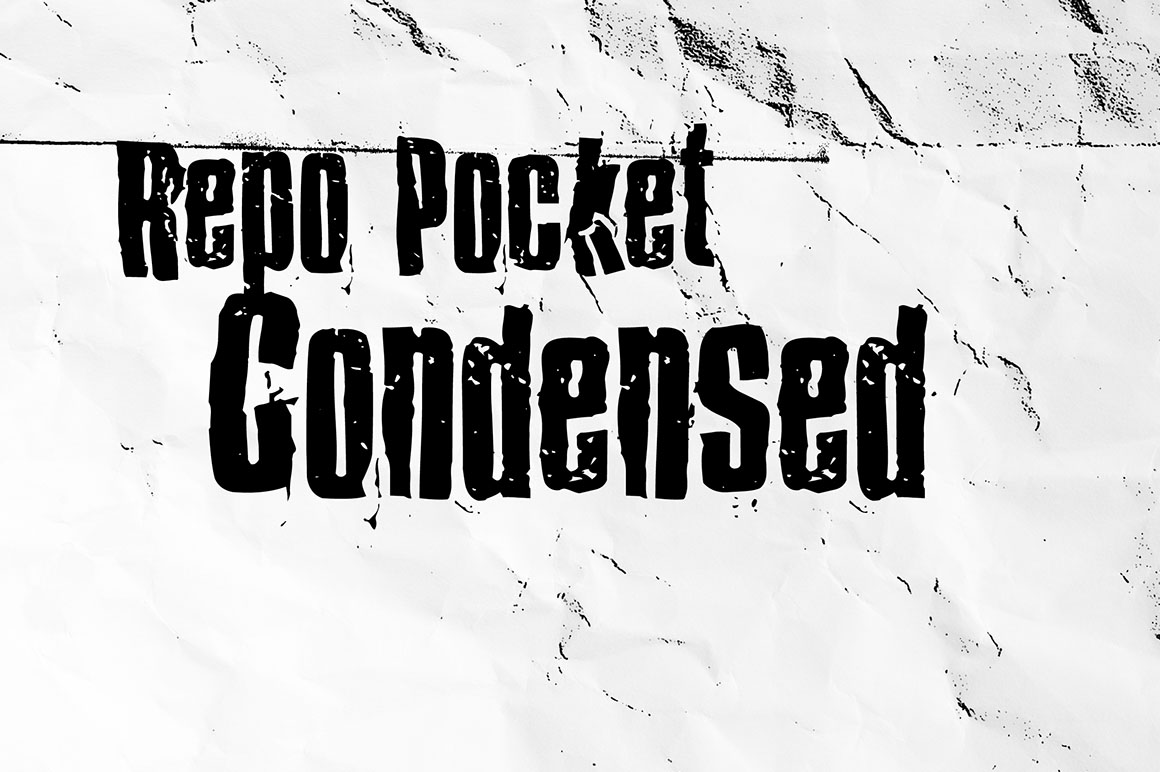 Repo Pocket - Free Grunge Font - Dealjumbo