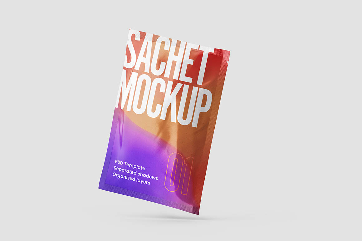 Sachet - Free Mockup - Dealjumbo