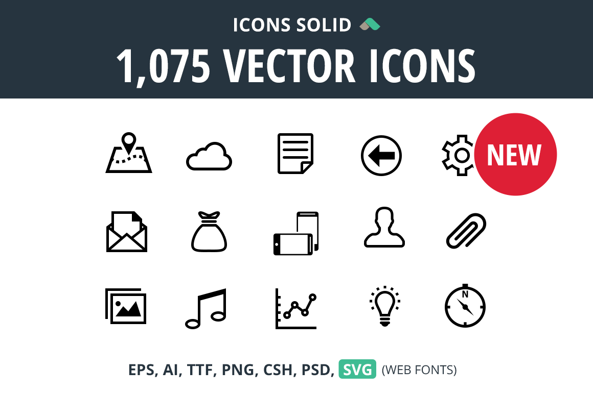 1,075 Vector Icons
