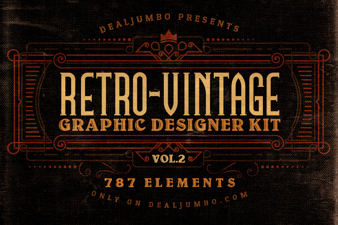 Retro/Vintage Graphic Designer Kit v.2 - Dealjumbo