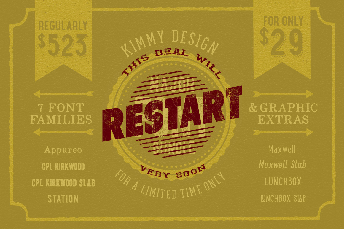 Kimmy Design - Major Font Bundle - Dealjumbo